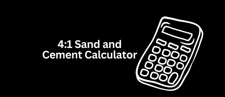4:1 Sand and Cement Calculator | Expert Guide | MidRender