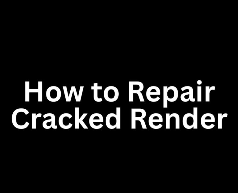 Fix Cracked Render: DIY Repair Guide for UK Homes